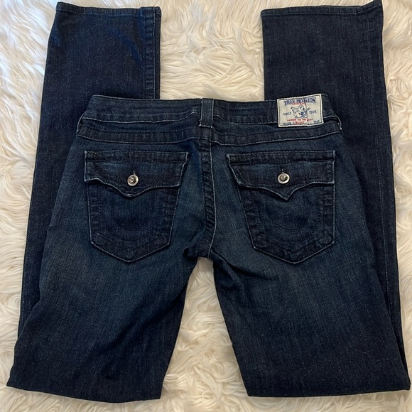 True Religion | Jeans | True Religion Purple Crystal Buttons Straight ...